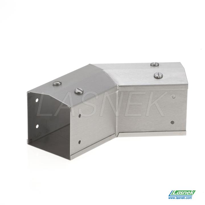 Type 1 Apex Wireway | Elbow - 45° Front Cover | K33-18-S10_us | Lasnek